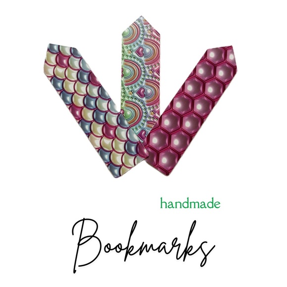 Art | Large Handmade Vinyl Acrylic Bookmarks | Poshmark
